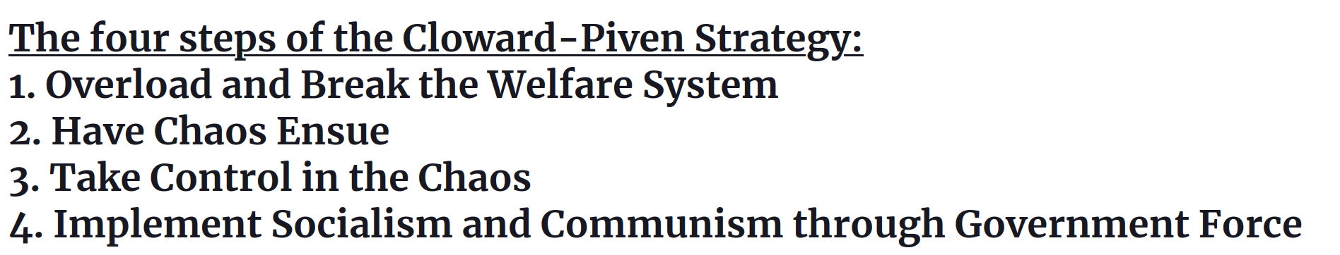 What is The Cloward and Piven Strategy? – Dude Named Ben